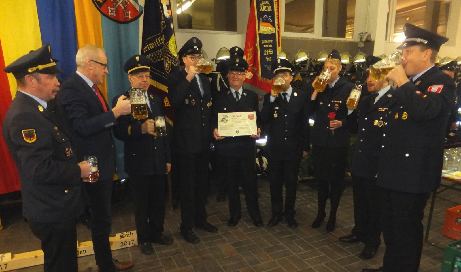 Markt Hahnbach: 125 Jahre FF Süß - Patenbitten bei der FF Hahnbach